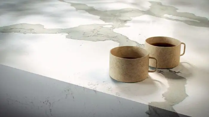 Buy Custom Caesarstone Calacatta Maximus Quartz Countertops - Austin, TX