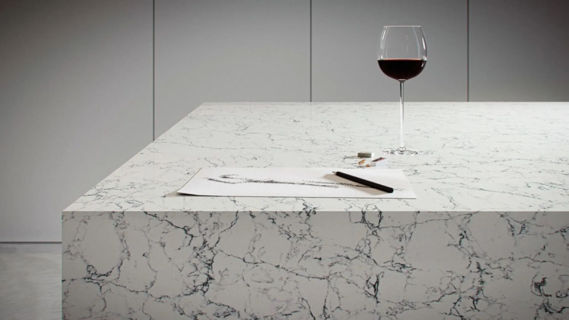 Up to 80% off your perfect Quartz Caesarstone White Attica (Polished ...