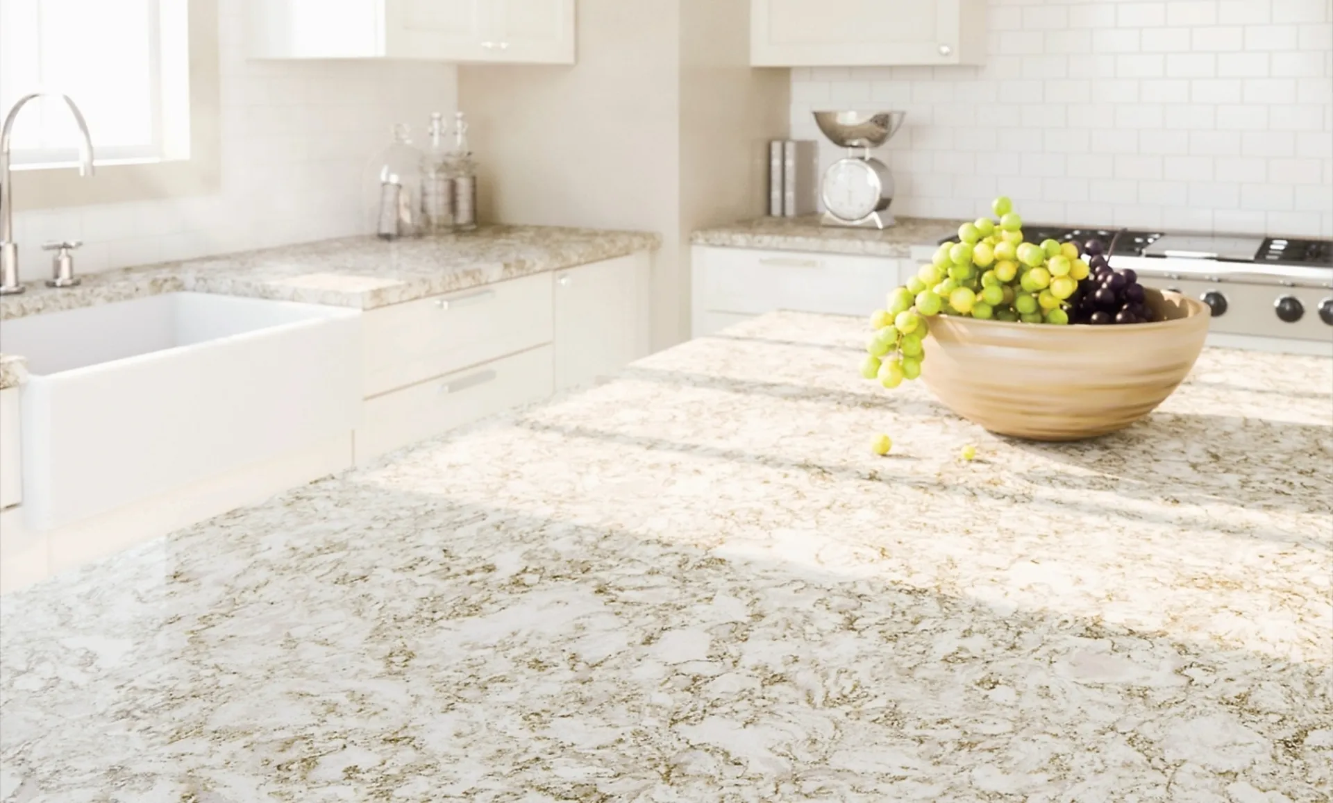 Buy Cambria Crowndale Quartz Full Slabs Online | CountertopSmart