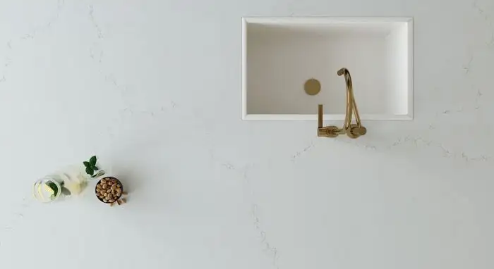 Buy Vicostone Misterio Gold Quartz Full Slabs Online | CountertopSmart