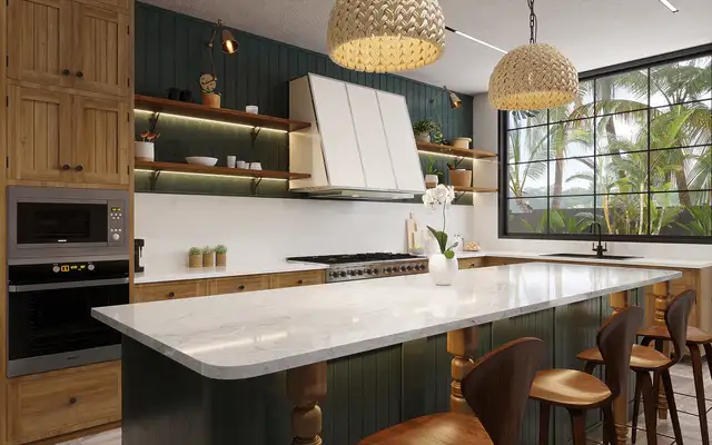 Buy Vicostone Verdelia Quartz Full Slabs Online | CountertopSmart