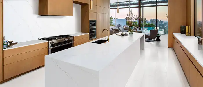 Buy Q Quartz Calacatta Miraggio Gold Quartz Full Slabs Online ...