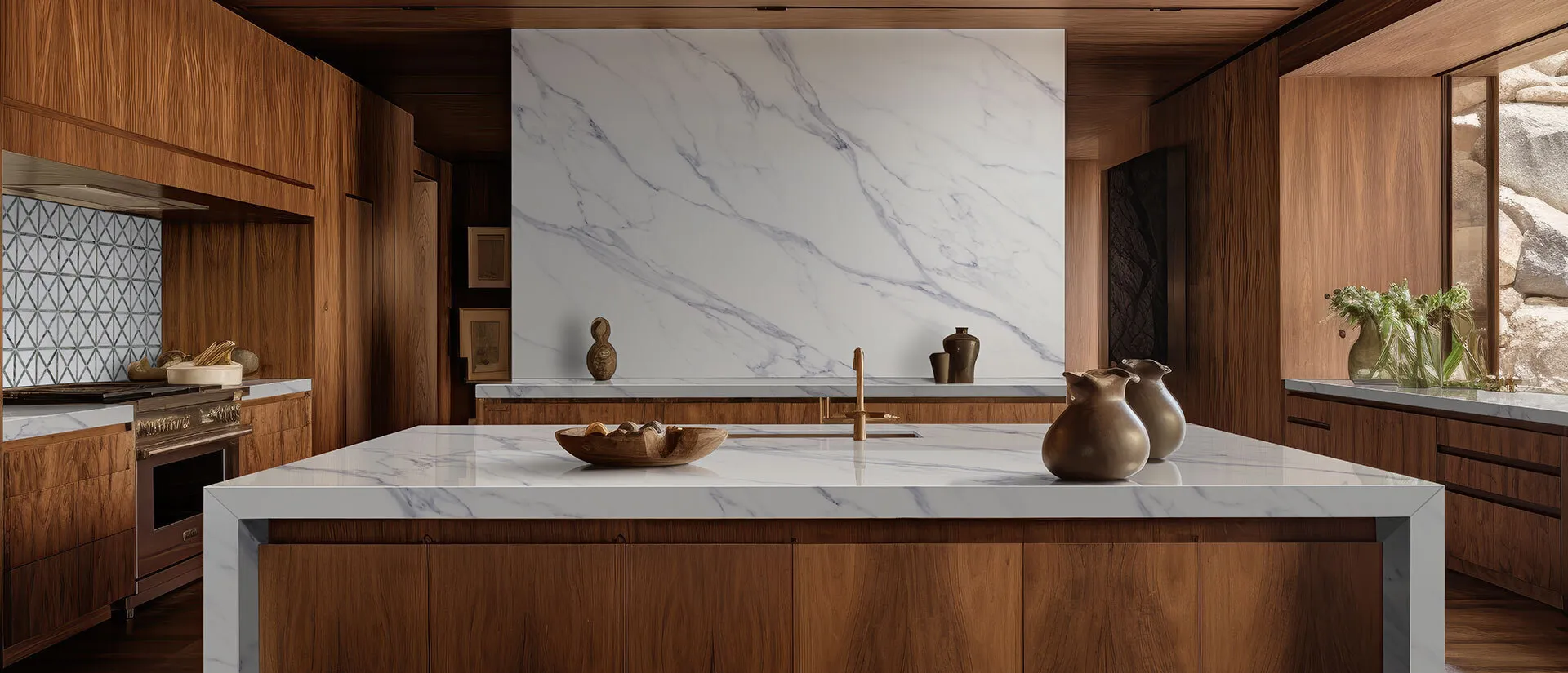 Buy Q Quartz Calacatta Anava Quartz Full Slabs Online | CountertopSmart
