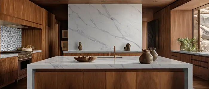 Buy Q Quartz Calacatta Anava Quartz Full Slabs Online | CountertopSmart