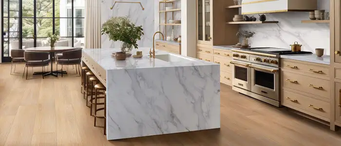 Buy Q Quartz Calacatta Castana Quartz Full Slabs Online | CountertopSmart